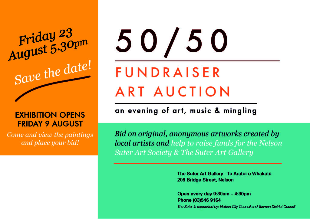 50/50 Fundraiser Art Auction - Nicole Russell Art Classes and Workshops